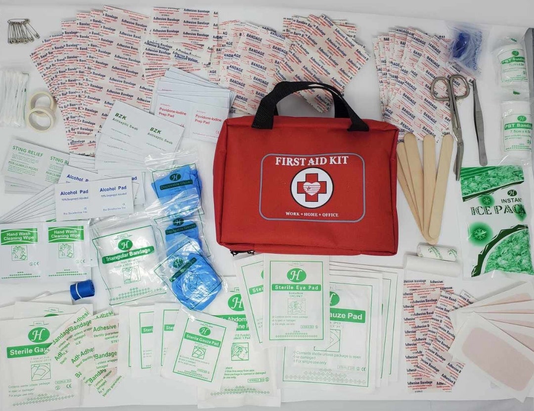 First Aid Kit, Includes 300 Pcs of Essential Supplies, First Aid Kit ...