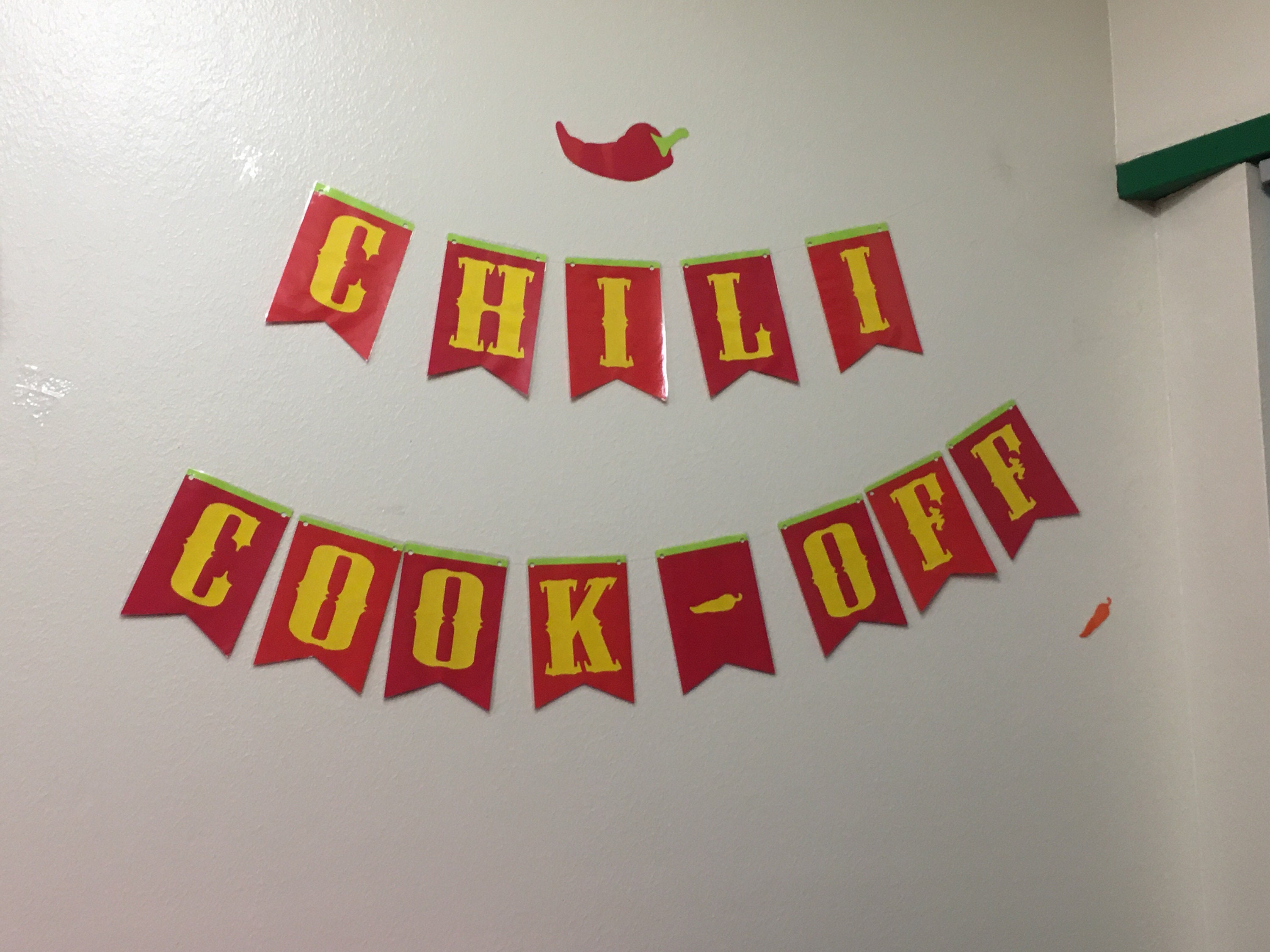 Chili Pepper Wall Decor set of 6 laminated Reusable - Etsy