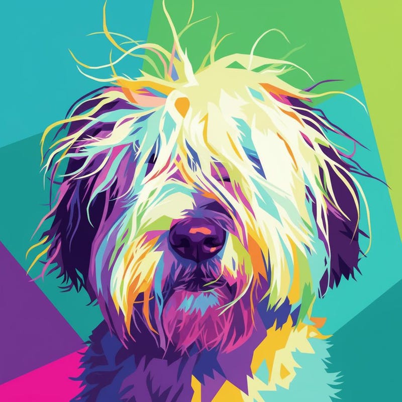 Abstract Dog Art - Etsy