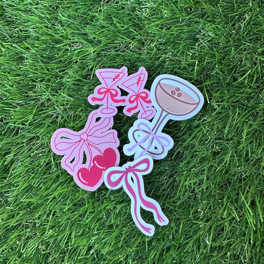 Bow Vinyl Stickers - Etsy