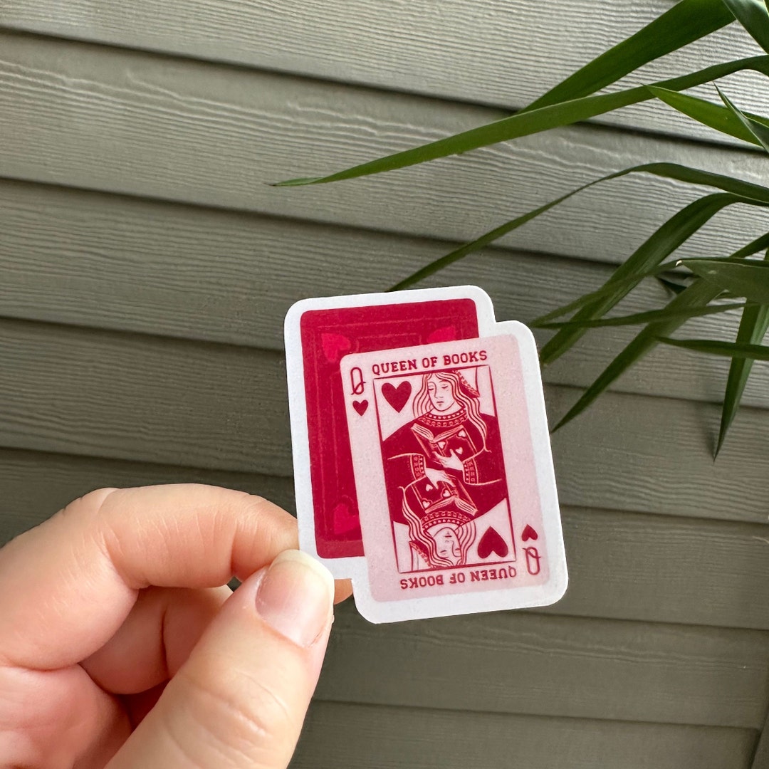 Queen of Books Vinyl Sticker - Etsy