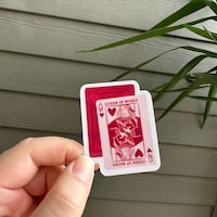 Queen of Hearts Sticker, Queen Decal, Queen of Hearts Laptop Sticker ...