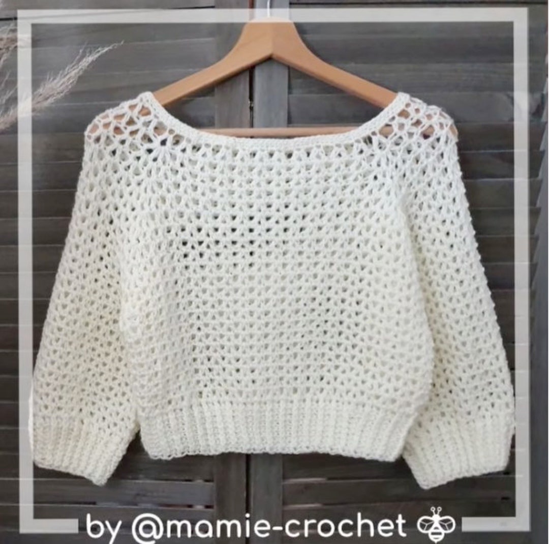 Tutoriel PDF Pull Nina Mamie Crochet - Etsy France