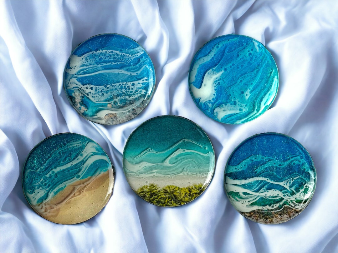 Magnets Made of Epoxy Resin Set of 5 Each With a Unique - Etsy