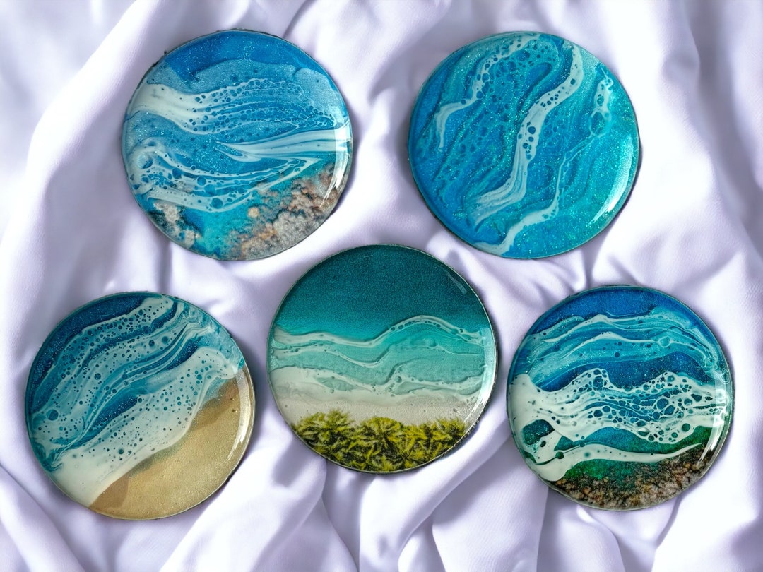 Magnets Made of Epoxy Resin Set of 5 Each With a Unique - Etsy