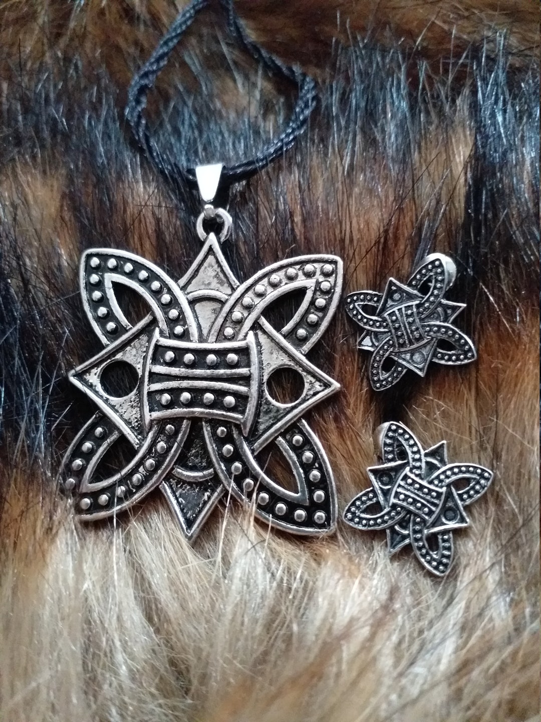 Slavic Runes Cross Strenght Amulet Jewelry Set-earrings & - Etsy