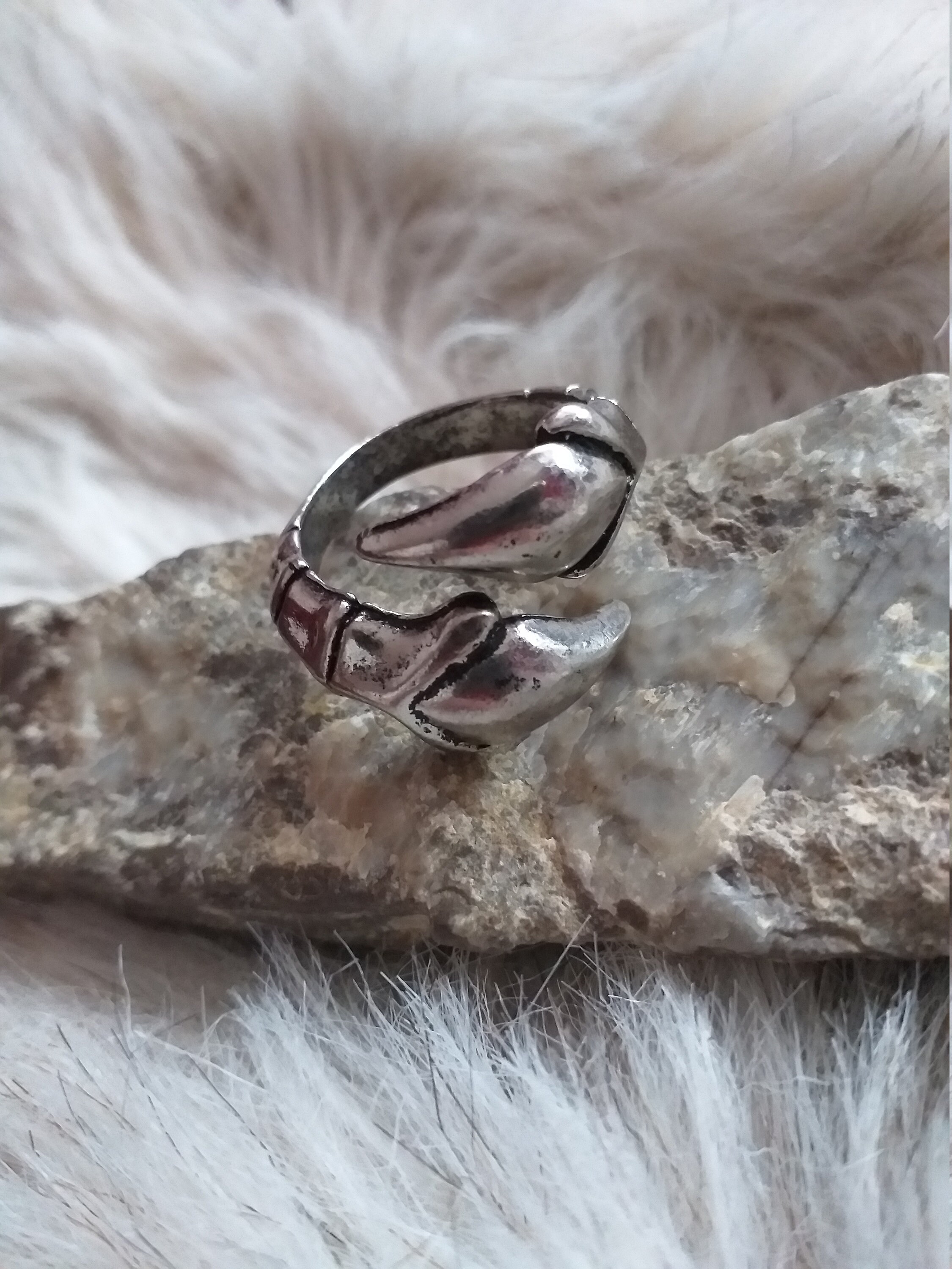 Rabe Kralle Ring-norse Viking Krieger Drachen Krallen Ring-Gothic Ring ...