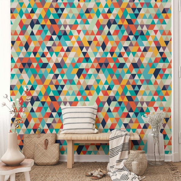 Triangle Wallpaper - Etsy