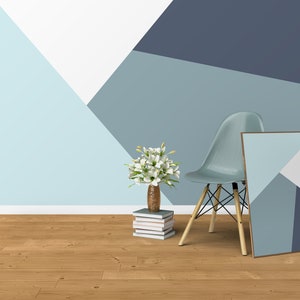 Colorful Trapezoid and Triangle Geometric Shapes Wallpaper Self ...