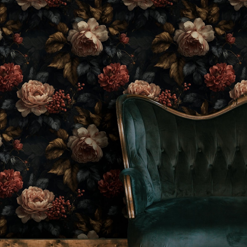 Dark Moody Wallpaper - Etsy UK
