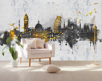 Rome Italy Themed Art Design Wallpaper Self Adhesive Peel and Stick ...