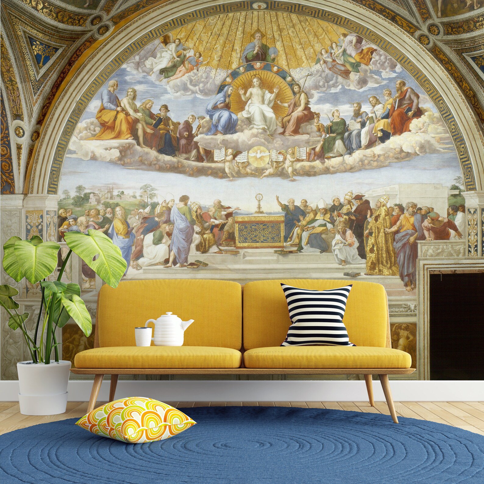 Sacred Discussion Raffaello Wallpaper Self Adhesive Peel and Stick Wall ...
