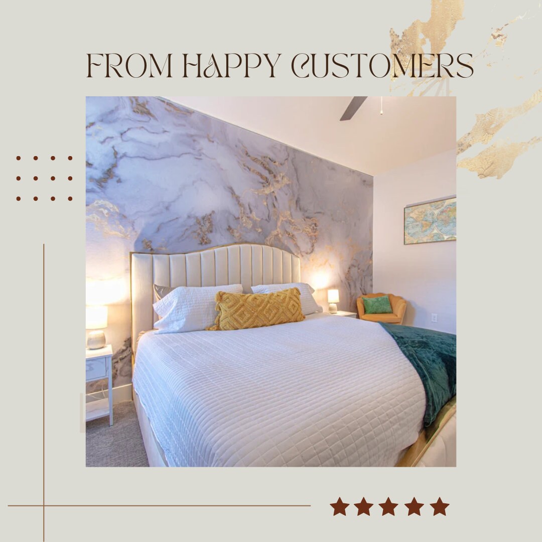 Marble Texture Golden Look Abstract Design Wallpaper Self - Etsy