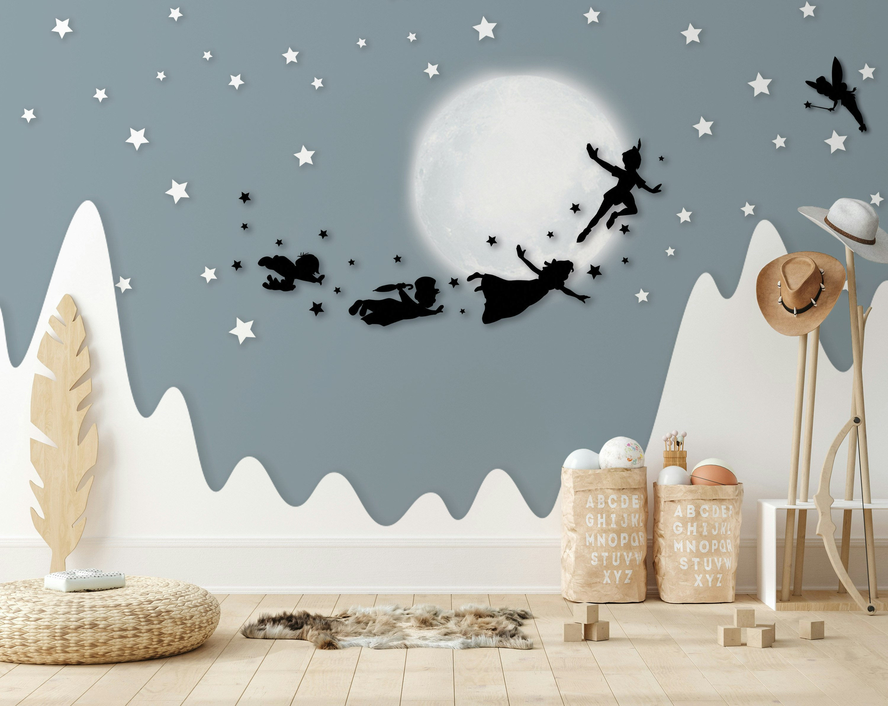 Peter Pan Silhouette Moon