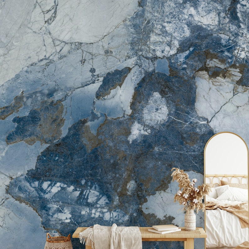 Abstract Marble 3D Wallpaper, Self Adhesive Peel and Stick Wall Mural ...