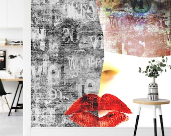 Face Wall Mural | Etsy