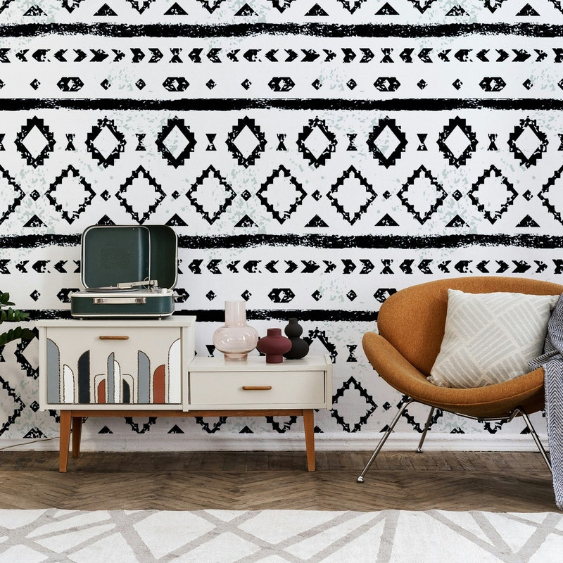 Aztec Wallpaper - Etsy