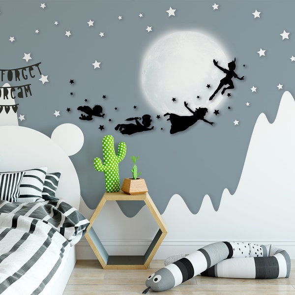 Peter Pan Wall Decal - Etsy UK