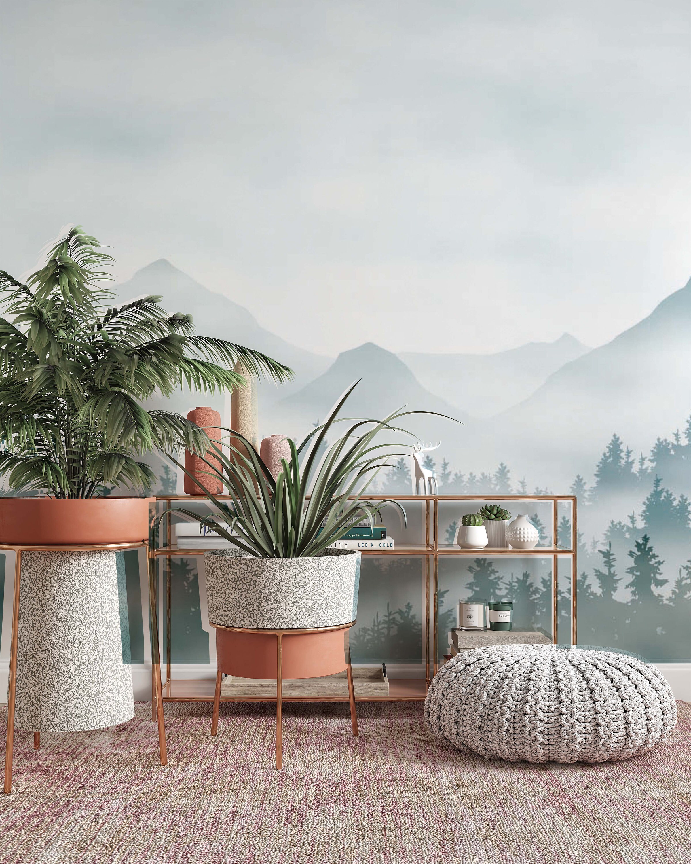 Mountain and Forest Landscape Natural Nature Wallpaper Self Adhesive ...