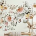 Colorful Roses and Flowers on Tree Branch Luxury Floral Wallpaper Self ...