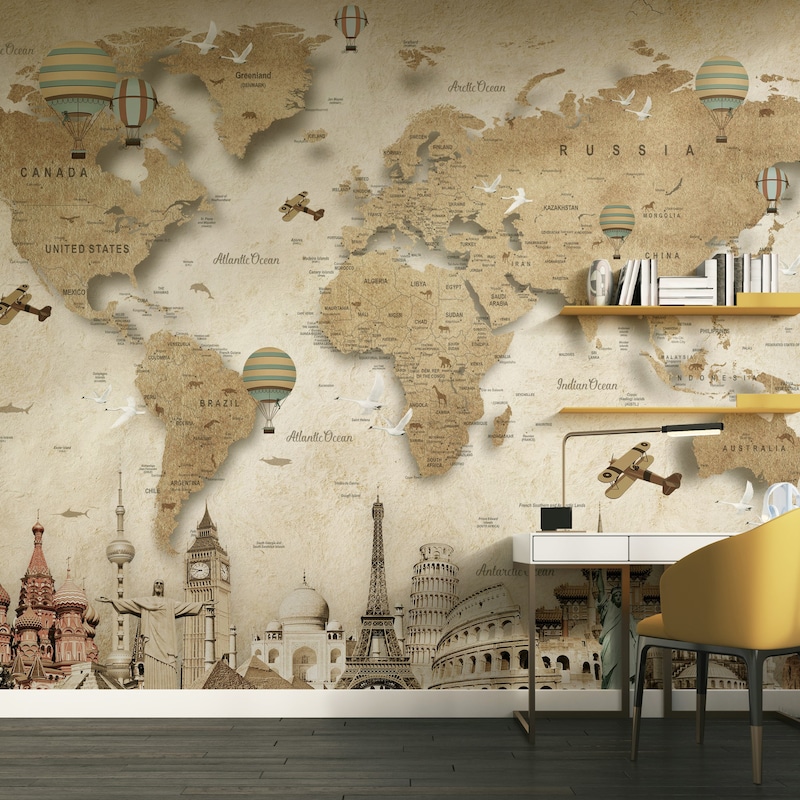 3d Look Wallpaper - Etsy