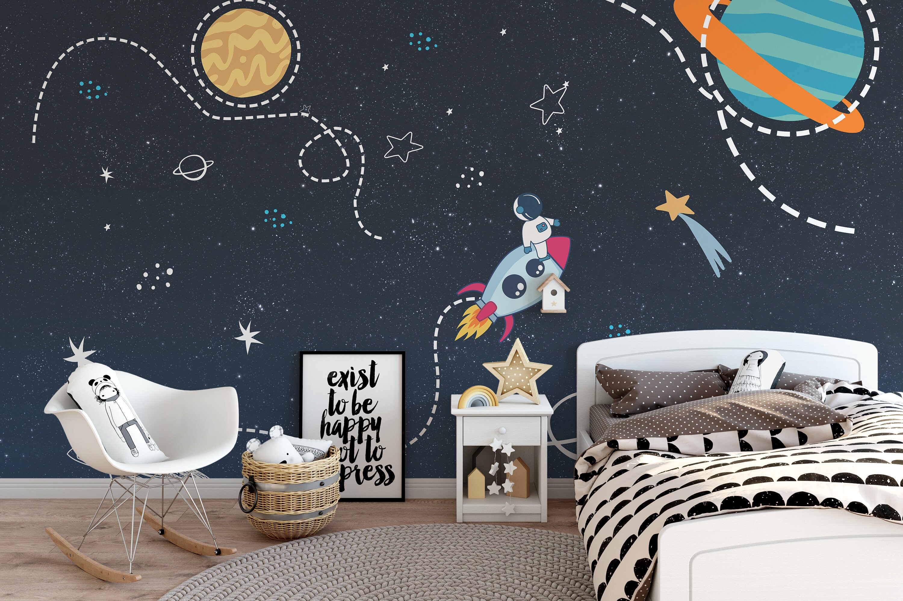 PRINTABLE Comet Space Shapes Educational Decorative Wall Art Decor Baby ...
