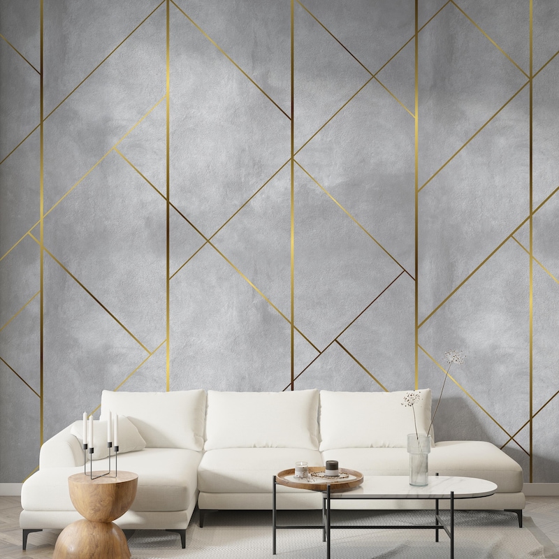 Geometric Wall Design - Etsy