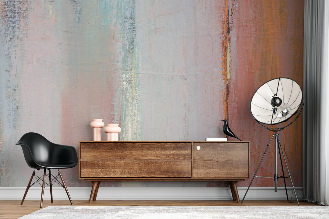 Acrylic on the Substrate Background Abstract Wallpaper Self Adhesive ...