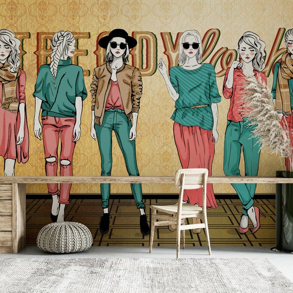 Vintage Cartoon Wallpaper - Etsy