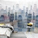 Skyscraper City Modern Minimalist Wallpaper Self Adhesive Peel & Stick ...