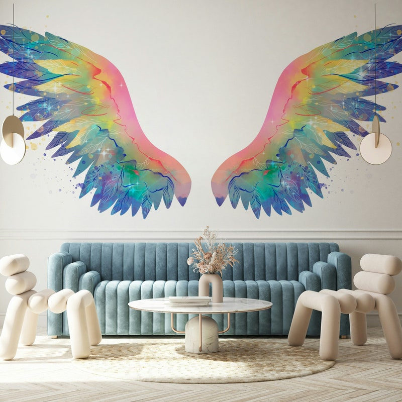 Angel Wings Wall Decal - Etsy