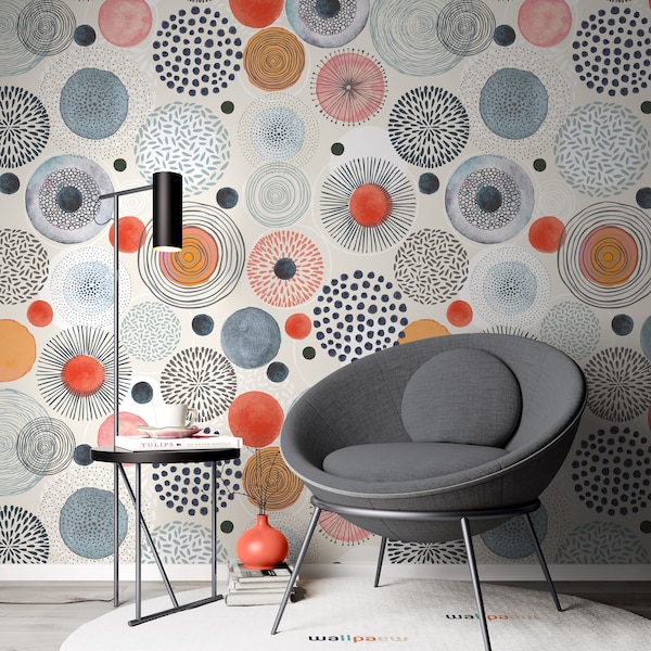 Circle Wallpaper - Etsy
