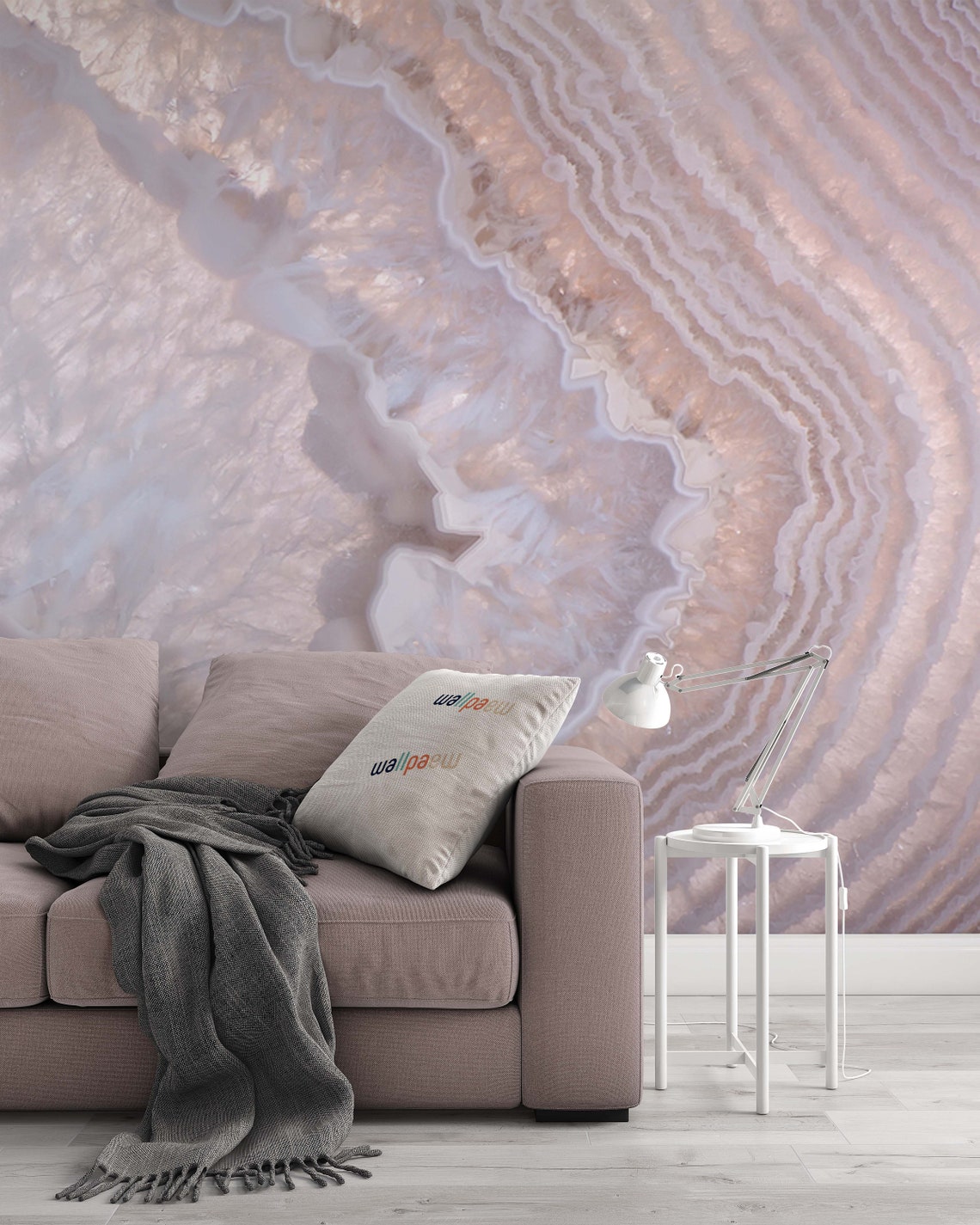 Light Agate Structure Abstract Background Wallpaper Self - Etsy