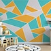 Geometric Colorful Trapezoid Shapes Modern Design Wallpaper Self ...