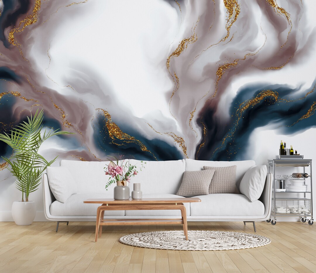 Abstract Colorful Smokes Luxury Modern Background Wallpaper Self ...