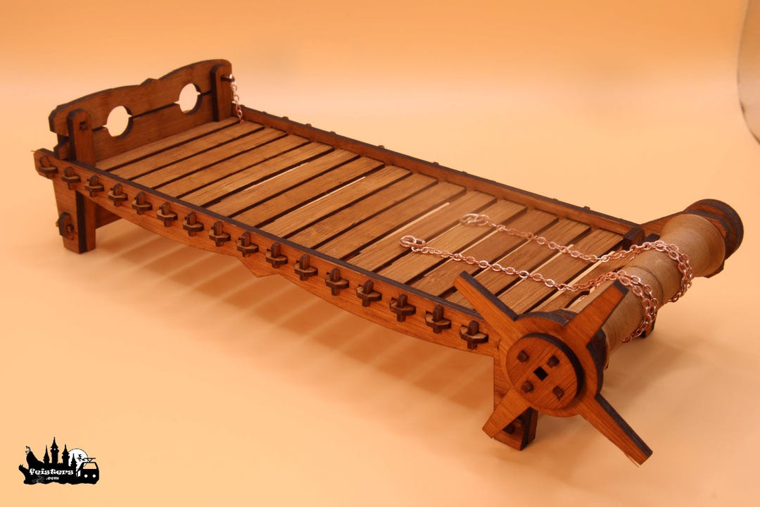 1:12 Scale Medieval Torture Rack | Dollhouse Dungeon Prop | Miniature ...