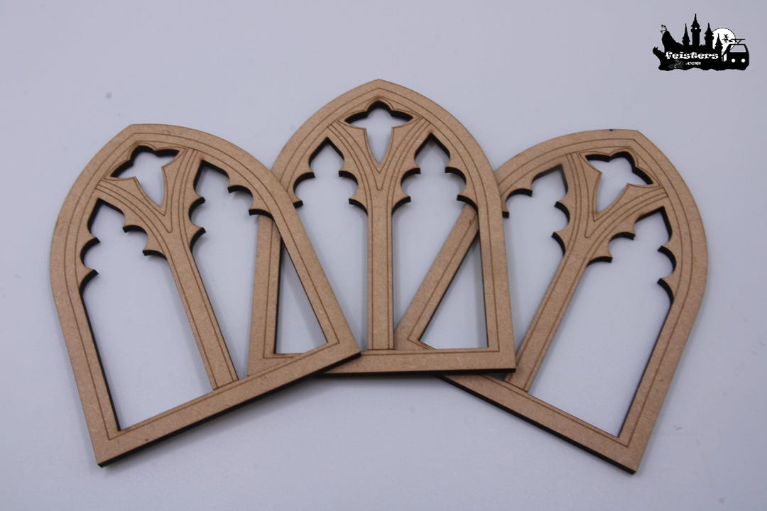 MDF Gothic Church Windows - Laser Cut Cathedral Style (3 Pcs) - Etsy