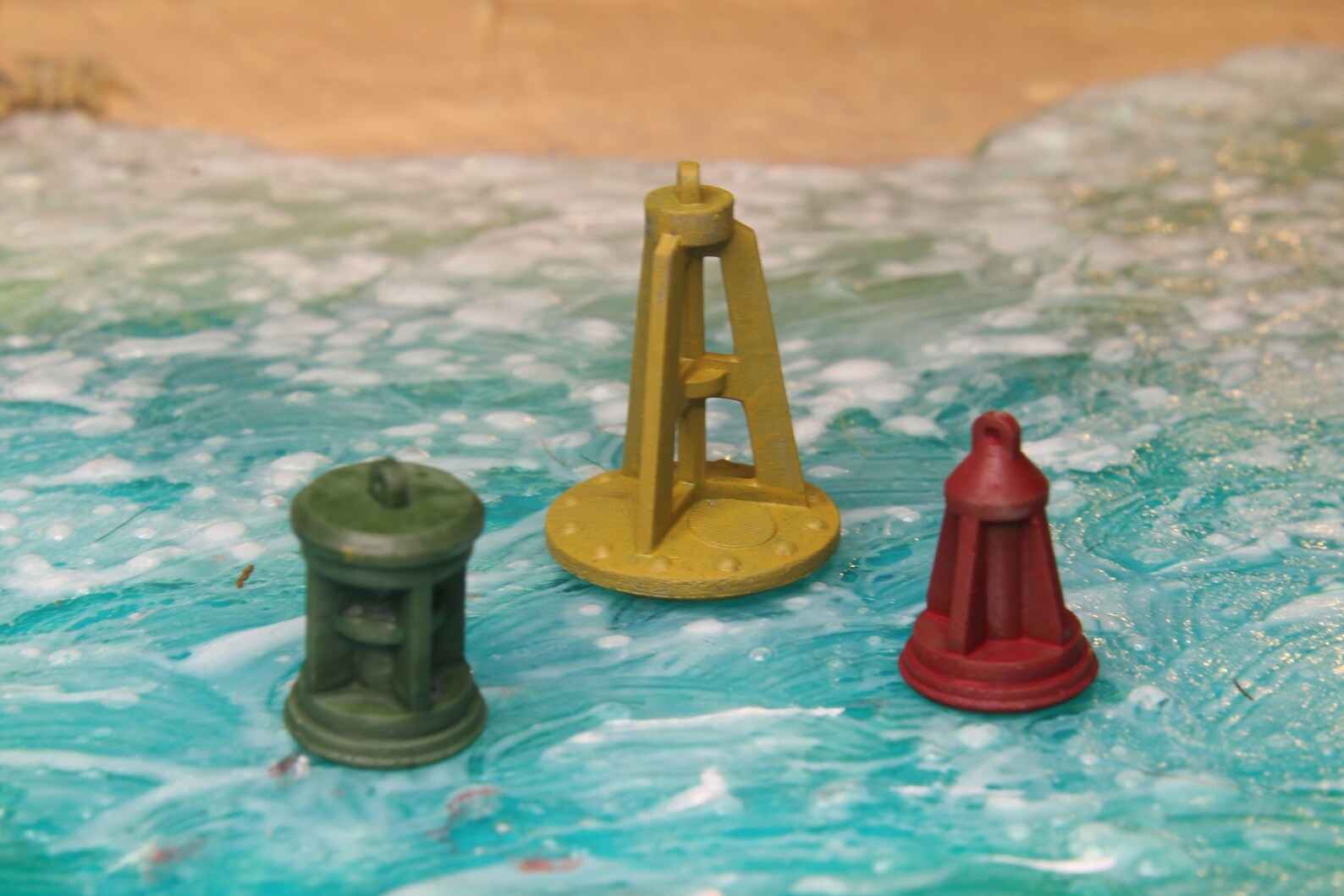 HO Scale Resin Buoy & Marker Set | Handpainted Model Railway Scenery - Etsy