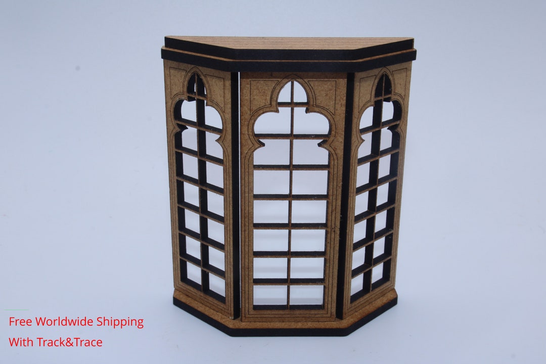 Bay Window KIT in MDF for Diorama, Craft or Dollhouse - Etsy