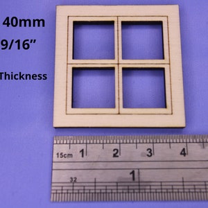 Square Wooden Window for Diorama or Dollhouse - Etsy