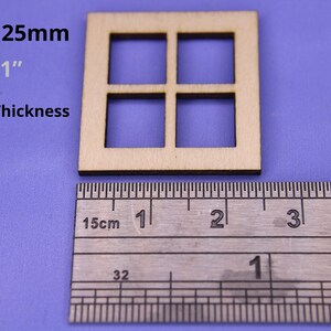 Square Wooden Window for Diorama or Dollhouse - Etsy