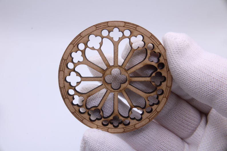MDF Laser Cut Rose Windows – Gothic Diorama Embellishments (set of 3 ...
