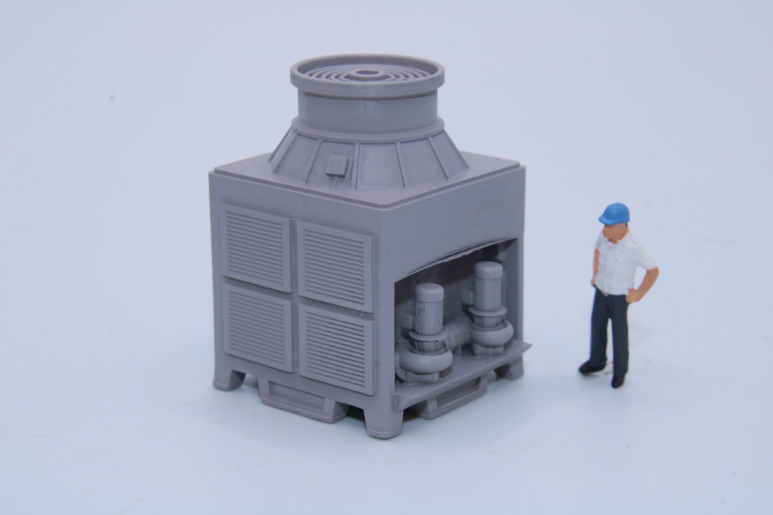 Resin Cooling Tower – HO Scale Industrial Model, Diorama Train Load - Etsy