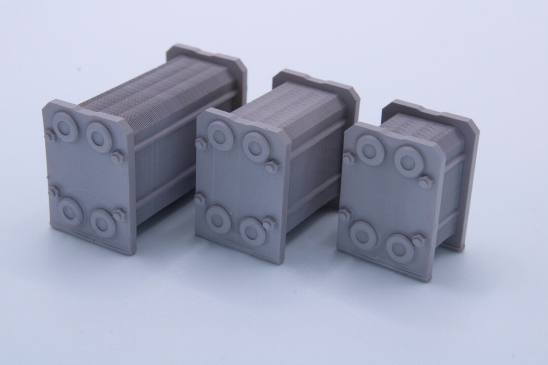 Miniature Plate Heat Exchanger Set – HO/OO Scale Resin Diorama Models ...