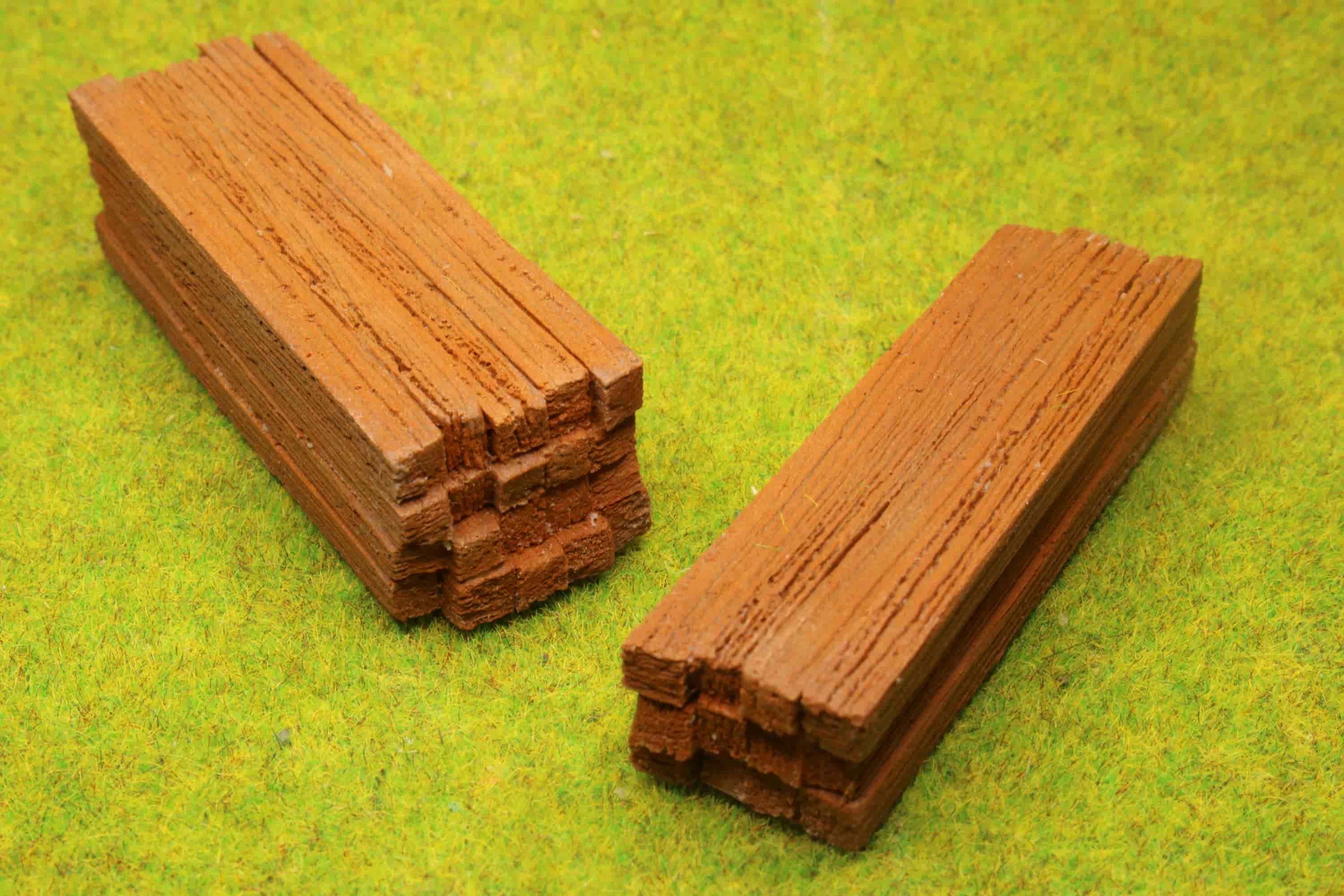 2 Stacks of Wooden Beams Ho-scale - Etsy