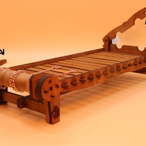 1:12 Scale Medieval Torture Rack | Dollhouse Dungeon Prop | Miniature ...