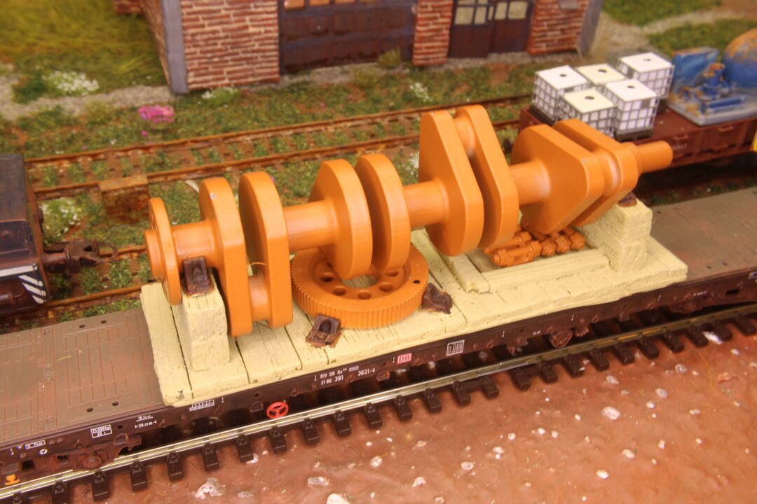 Big Crankshaft of a Ship Train Load Ho-scale - Etsy