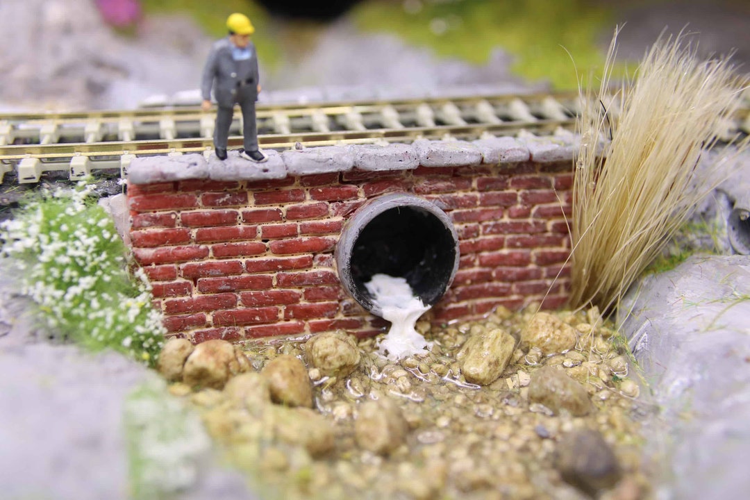 HO Scale Brickwork Culvert – Worn Stone Bridge Tunnel for Dioramas ...