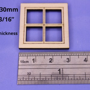 Square Wooden Window for Diorama or Dollhouse - Etsy