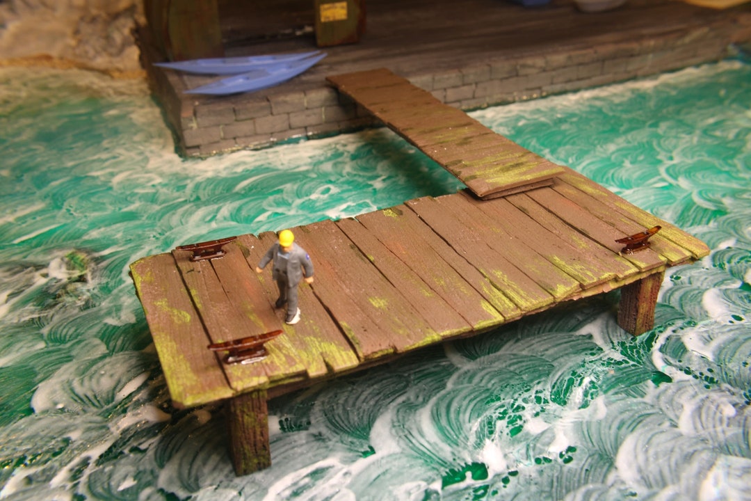 HO Scale Dock With Ramp – Miniature Diorama Scenery - Etsy